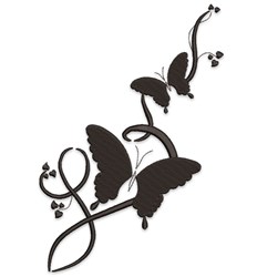 Butterfly Love Embroidery Design | EmbroideryDesigns.com