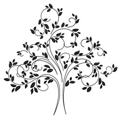 Leafy Tree Embroidery Design | EmbroideryDesigns.com