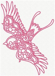 Redwork Bird Embroidery Design | EmbroideryDesigns.com