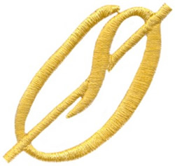 Victorian Nordic O Slash Embroidery Design | EmbroideryDesigns.com