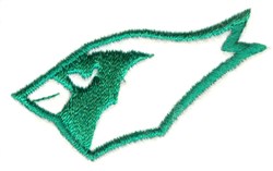 Cardinal Head Embroidery Design | EmbroideryDesigns.com