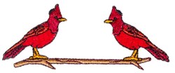 Red Birds Embroidery Design | EmbroideryDesigns.com