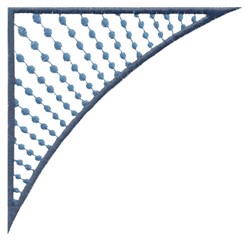 Dot Corner Embroidery Design | EmbroideryDesigns.com