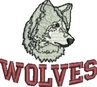 Wolves Embroidery Design | EmbroideryDesigns.com