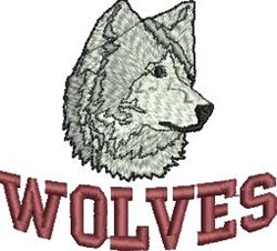 Wolves Embroidery Design | EmbroideryDesigns.com