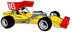 Drag Race Car Embroidery Design | EmbroideryDesigns.com