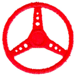 Steering Wheel Embroidery Design | EmbroideryDesigns.com