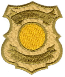 Security Badge Embroidery Design | EmbroideryDesigns.com