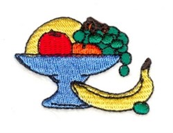 Fruit Bowl Embroidery Design | EmbroideryDesigns.com