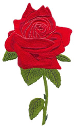 Tea Rose Embroidery Design | EmbroideryDesigns.com