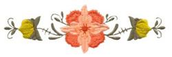 Rosemaling Border Embroidery Design | EmbroideryDesigns.com