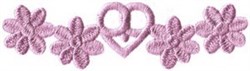 Daisy Hearts Embroidery Design | EmbroideryDesigns.com