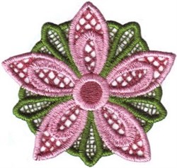 Lace Flower Embroidery Design | EmbroideryDesigns.com