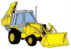 BackHoe Embroidery Design | EmbroideryDesigns.com