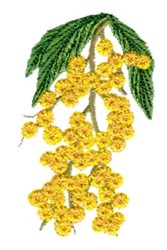 Golden Wattle Embroidery Design | EmbroideryDesigns.com