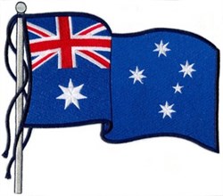 Australian Flag Embroidery Design | EmbroideryDesigns.com