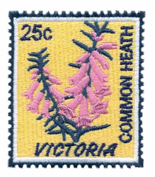 Common Heath Stamp Embroidery Design | EmbroideryDesigns.com