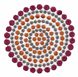 Circle Dot Art Embroidery Design | EmbroideryDesigns.com