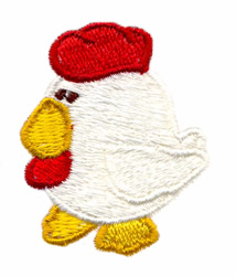 Chubby Chicken Embroidery Design | EmbroideryDesigns.com