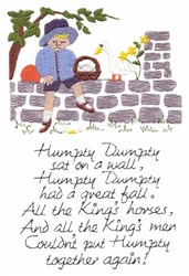 Humpty Dumpty Embroidery Design | EmbroideryDesigns.com