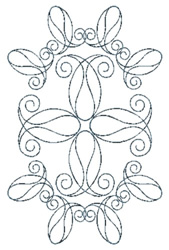 Curling Ovals Embroidery Design | EmbroideryDesigns.com
