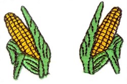 Two Corn Cobs Embroidery Design | EmbroideryDesigns.com