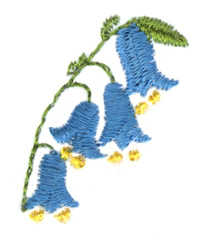 Mini Bluebells Embroidery Design | EmbroideryDesigns.com