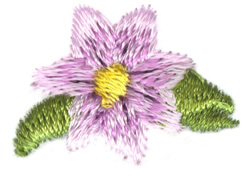 Mini Variegated Flower Embroidery Design | EmbroideryDesigns.com