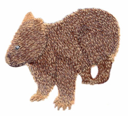 Wombat Embroidery Design | EmbroideryDesigns.com
