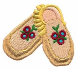 Moccasins Embroidery Design | EmbroideryDesigns.com