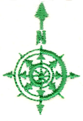 Compass Embroidery Design | EmbroideryDesigns.com