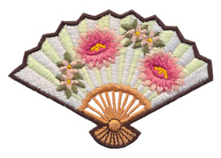 Japanese Fan Embroidery Design | EmbroideryDesigns.com