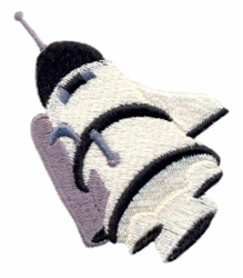 Space Shuttle Embroidery Design | EmbroideryDesigns.com