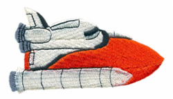Space Shuttle Model Embroidery Design | EmbroideryDesigns.com