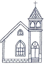 Church Embroidery Design | EmbroideryDesigns.com