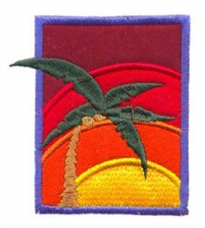 Applique Island Sunset Embroidery Design | EmbroideryDesigns.com