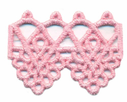 Scalloped Lace Edging Embroidery Design | EmbroideryDesigns.com