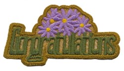 Congratulations Embroidery Design | EmbroideryDesigns.com