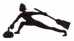 Curling Embroidery Design | EmbroideryDesigns.com