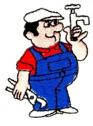 Plumber Embroidery Design | EmbroideryDesigns.com
