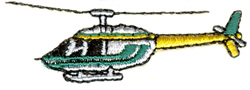 Helicopter Embroidery Design | EmbroideryDesigns.com