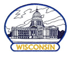Wisconsin State Capitol Embroidery Design | EmbroideryDesigns.com