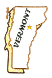 Vermont State Outline Embroidery Design | EmbroideryDesigns.com