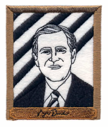 Free George W. Bush Embroidery Design | EmbroideryDesigns.com
