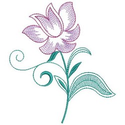 Heirloom Flower Embroidery Design | EmbroideryDesigns.com