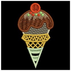FSL Ice Cream Embroidery Design | EmbroideryDesigns.com