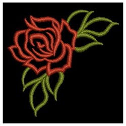 Rose Outline Embroidery Design | EmbroideryDesigns.com