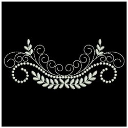 Candlewick Whitework Border Embroidery Design | EmbroideryDesigns.com