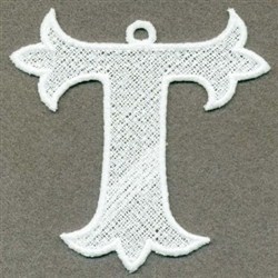 FSL Baroque T Embroidery Design | EmbroideryDesigns.com