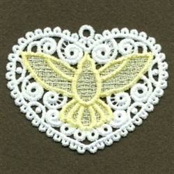FSL Filigree Heart & Dove Embroidery Design | EmbroideryDesigns.com